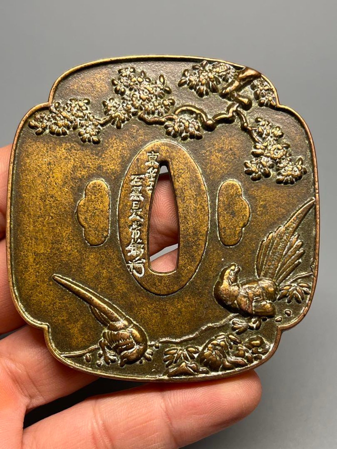 TSUBA, Samurai Sword, Sword Guard, Wave, Koshirae, Katana, Wakizashi ...