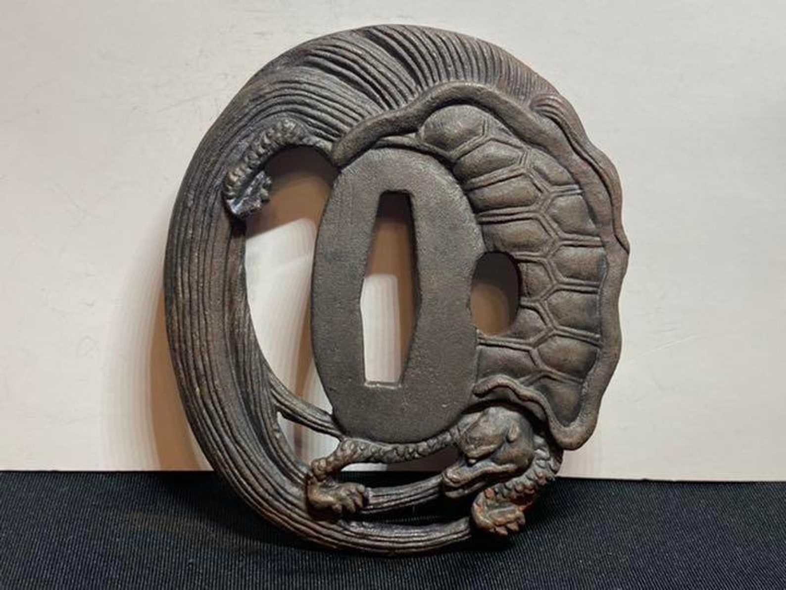 TSUBA, Samurai Sword, Sword Guard, Wave, Koshirae, Katana, Wakizashi ...