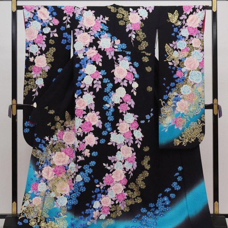 Japanese Vintage Furisode - Etsy