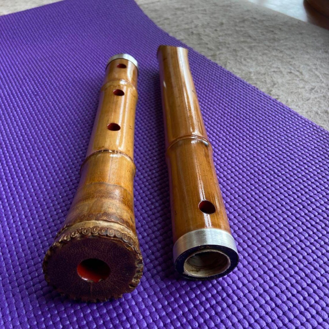 Japanese Instrument Shakuhachi Vertical Bamboo Flute 21inch With Sign ...