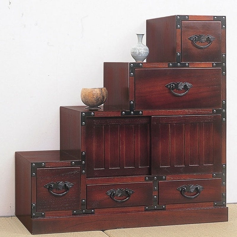 Tansu Step Chest - Etsy