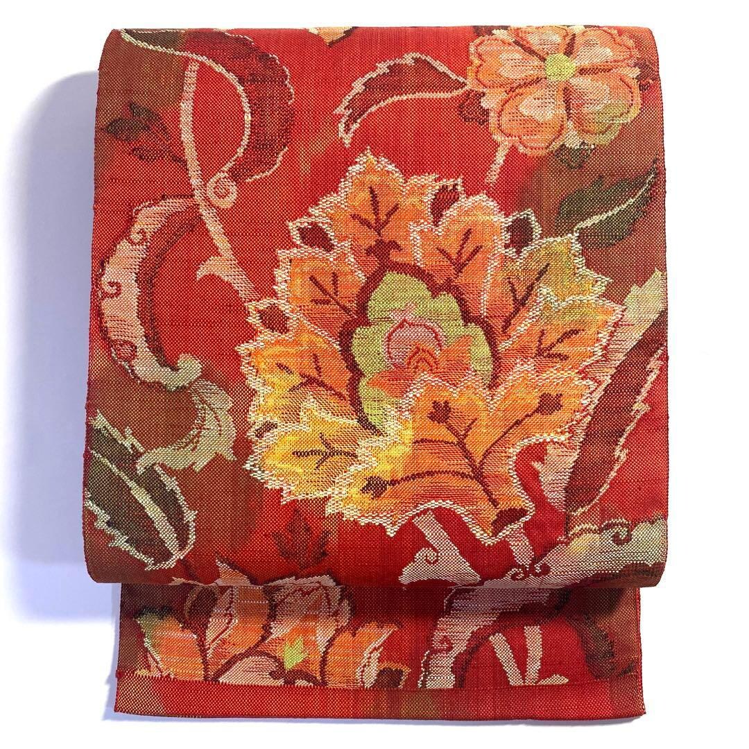 Obi Belt Kimono, Red Obi, Silk Obi Belt, Vintage Obi, Japanese Fabric ...