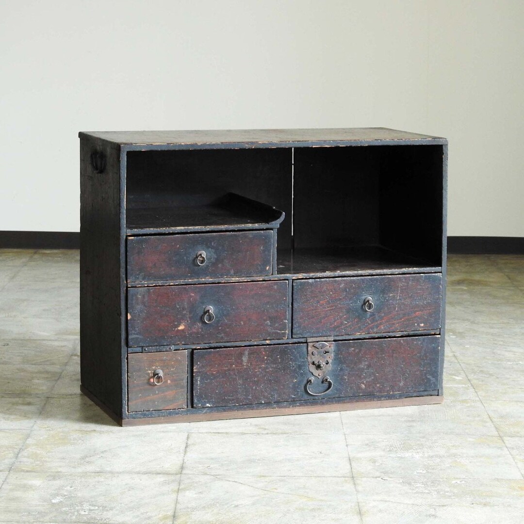 Japanese Chest Antique Chest Japanese Tansu Dansu Handmade - Etsy