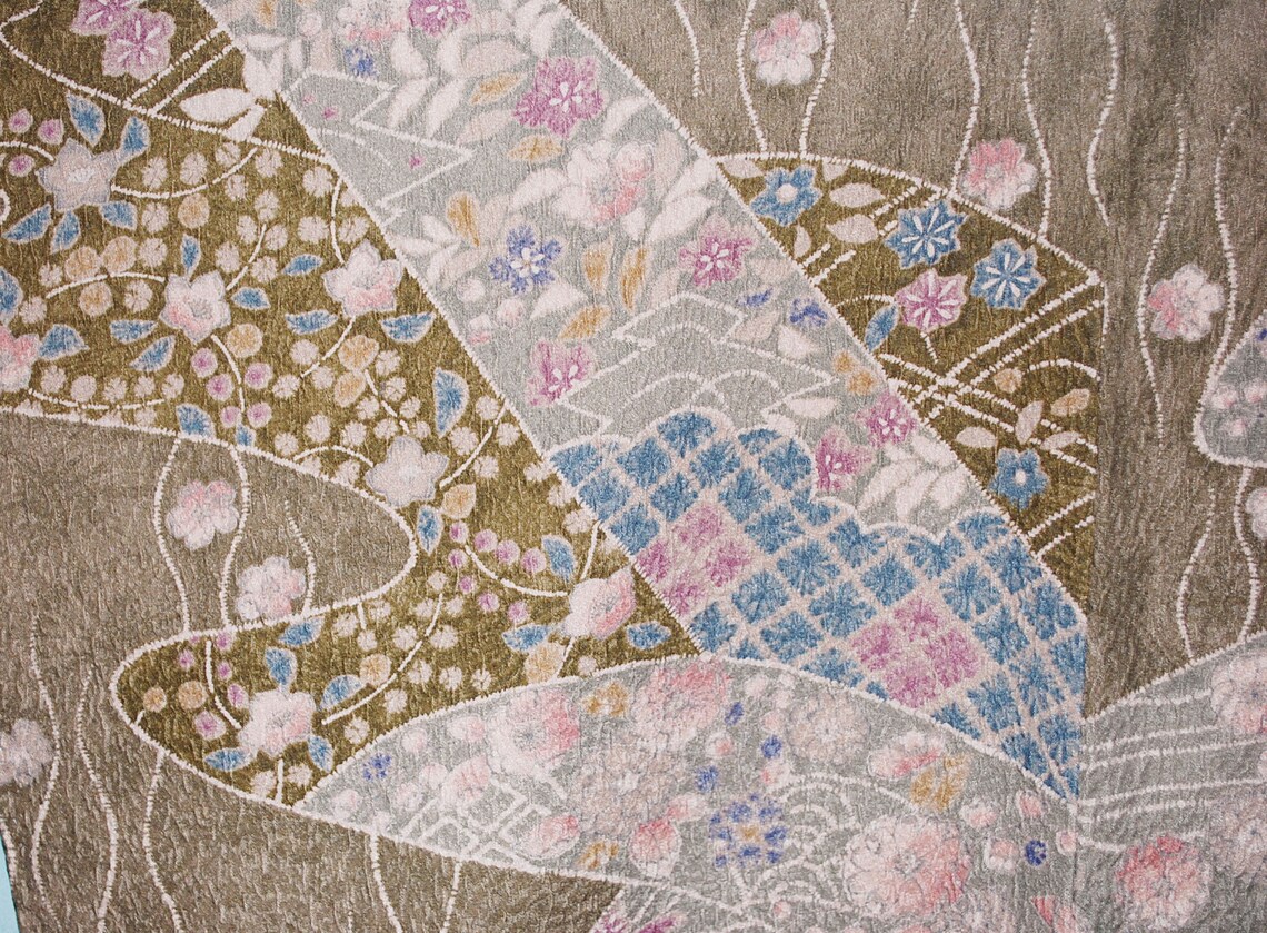 Floral Kimono Robe Japanese Dress Kimono Evening Dress - Etsy