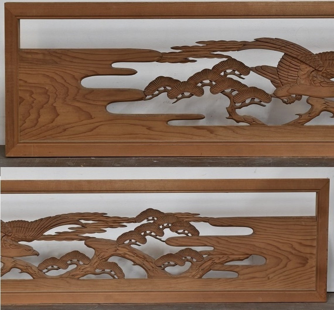 Japanese Ranma Transom Window Wooden Carving Ranma - Etsy