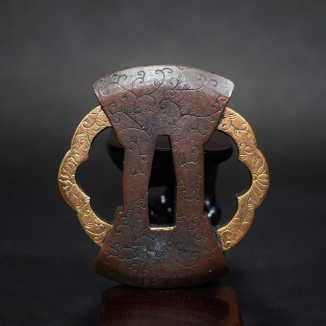 TSUBA Samurai Sword Sword Guard Wave Koshirae Katana - Etsy