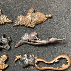 Menuki Lot of 10, Japanese Sword Menuki, Antique Menuki, Decorative ...