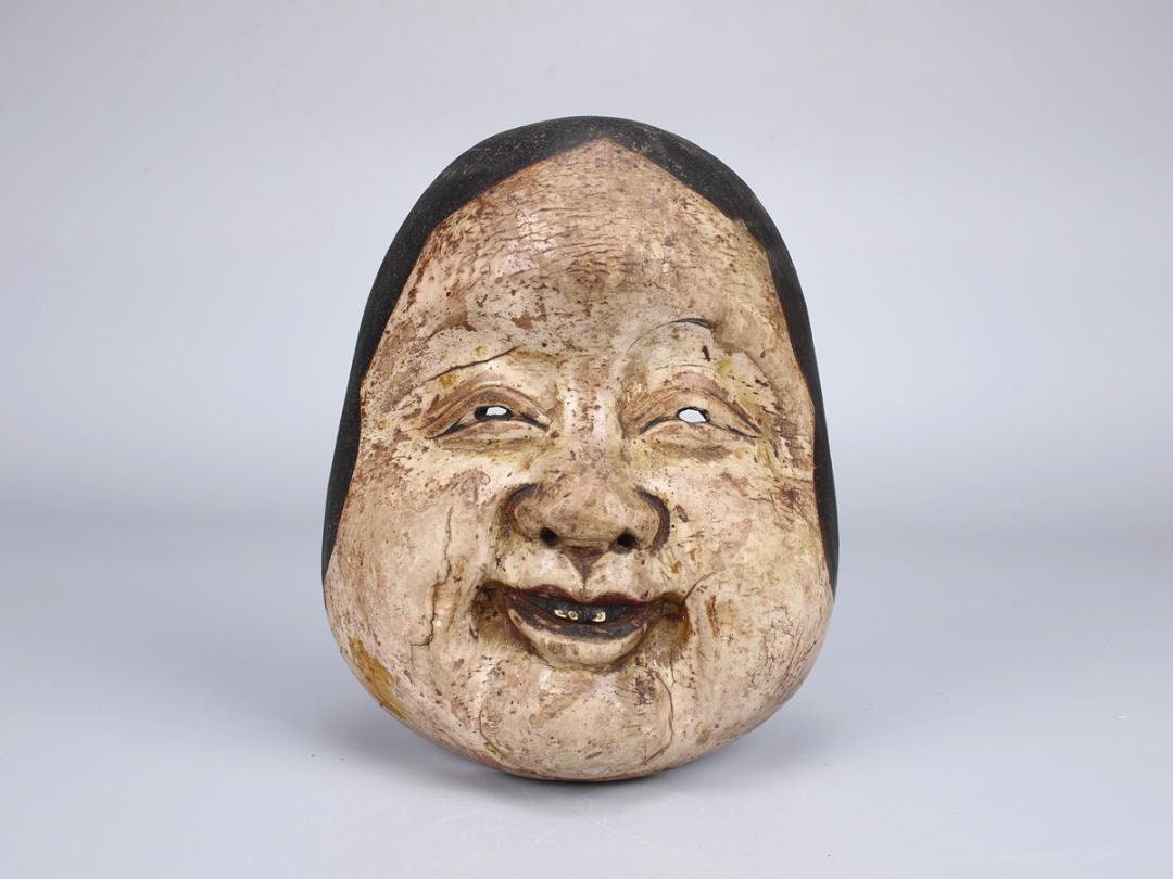 Japanese Mask, Antique Mask, Noh Mask, Kagura Mask, Hannya Mask, Oni ...