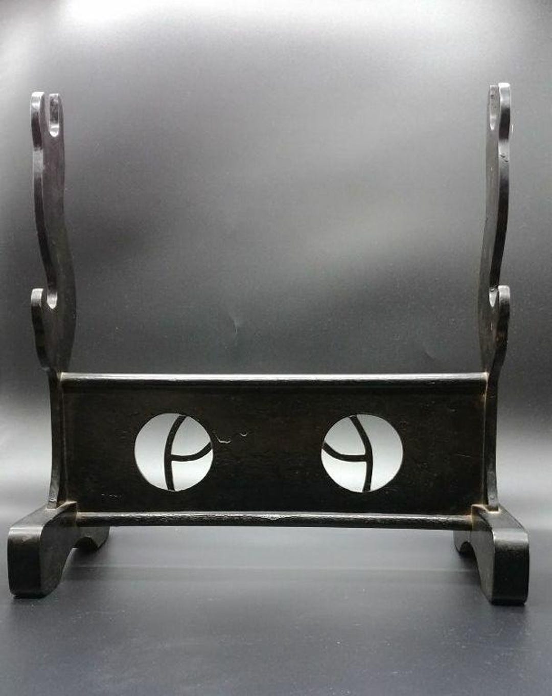 Japanese Samurai Sword Stand Vintage Wooden Katana Kake, Scabbard Stand ...
