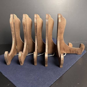 Japanese Vintage Wood Rack Display Stand for Plate Lot of 5, Dish ...