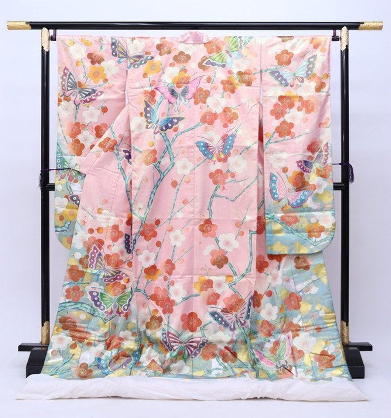 Uchikake Kimono Silk Uchikake Pink Wedding Kimono Dress - Etsy