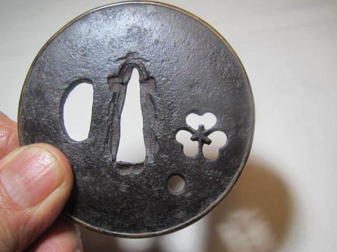 TSUBA, Samurai Sword, Sword Guard, Wave, Koshirae, Katana, Wakizashi ...