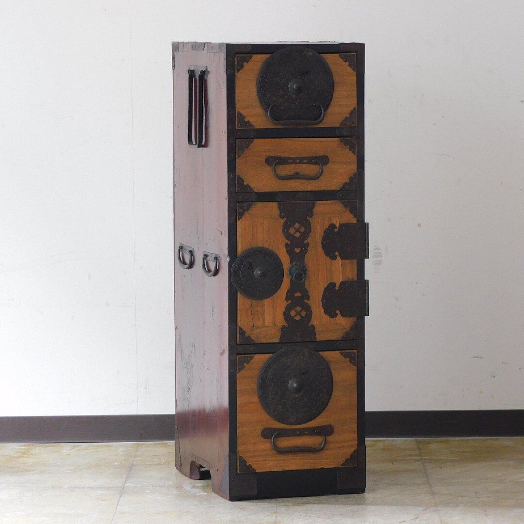 Japanese Chest, Antique Chest, Japanese Tansu, Dansu, Handmade Storage ...