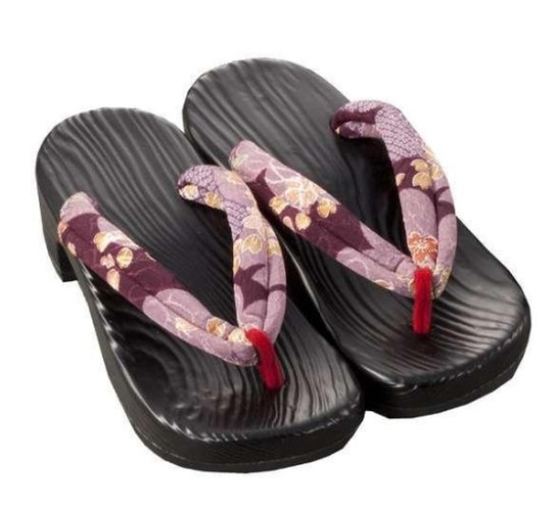 Japanese Ladies Geta Wood Sandals Clogs for Kimono Size 23.5cm NEW ...