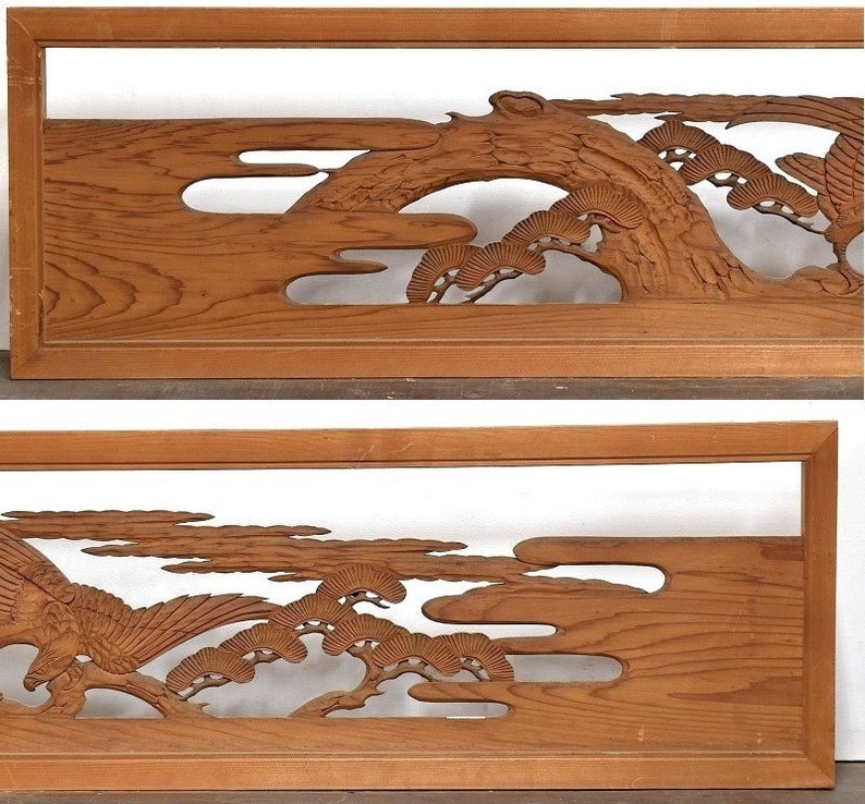 Japanese Ranma Transom Window Wooden Carving Ranma - Etsy