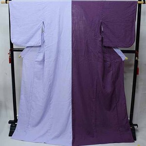 Purple Yukata Cotton Kimono Japanese Robe, Yukata From Japan, Cotton ...