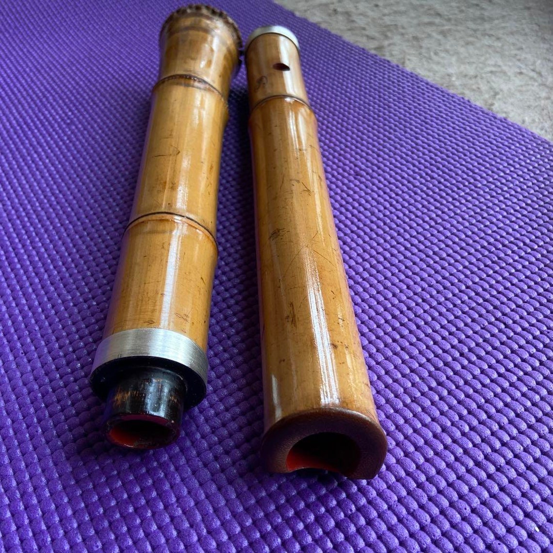 Japanese Instrument Shakuhachi Vertical Bamboo Flute 21inch With Sign ...