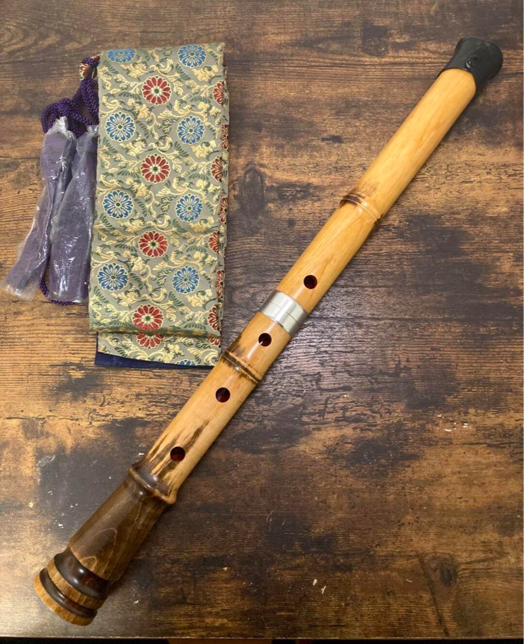 Japanese Instrument Shakuhachi Vertical Bamboo Flute 21inch High Class ...