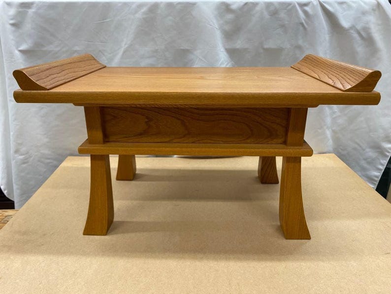 Japanese Buddhist Altar Wood Stand Table Kyozukue Brown High Grade - Etsy