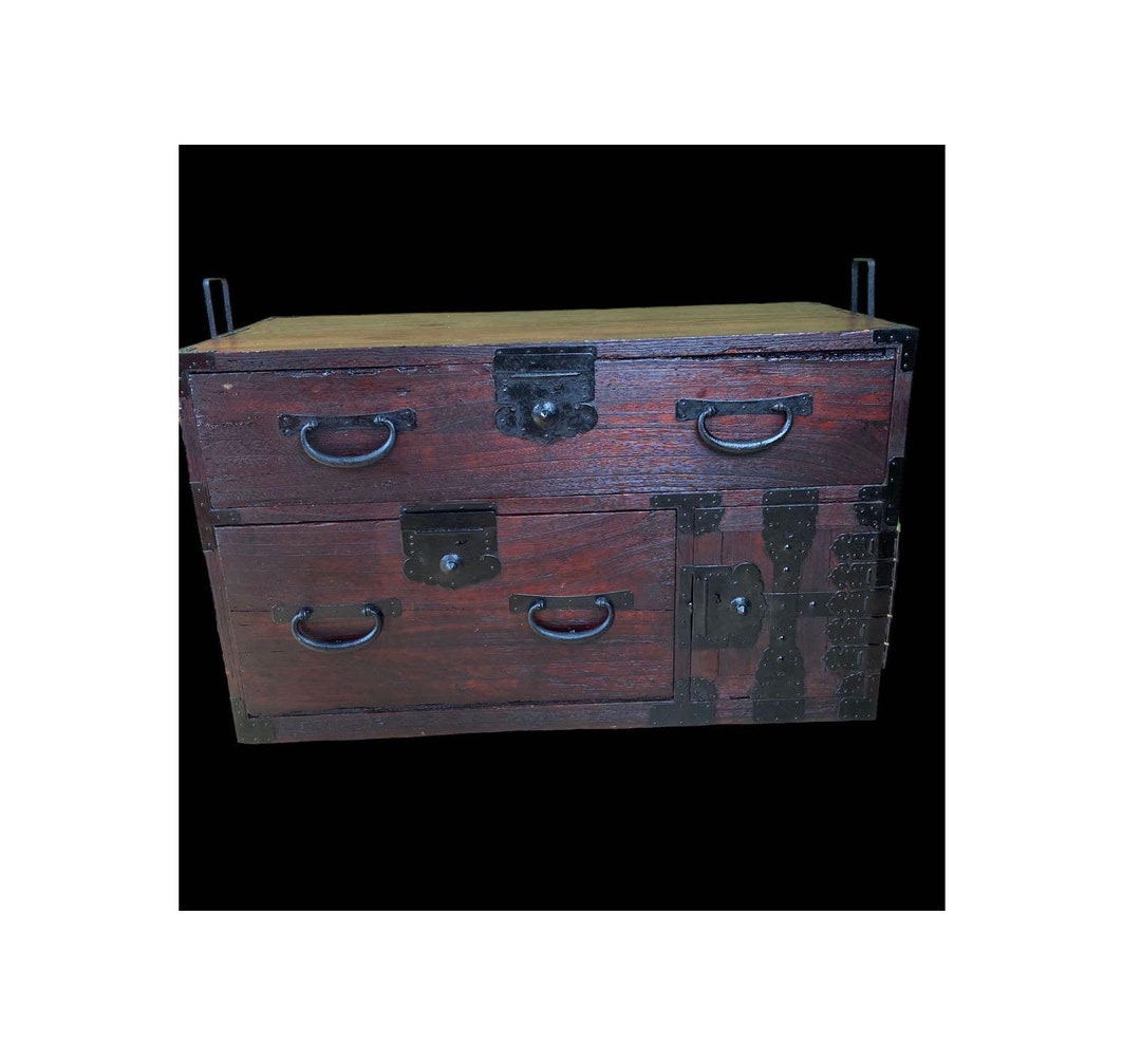 Japanese Chest, Antique Chest, Japanese Tansu, Dansu, Handmade Storage ...