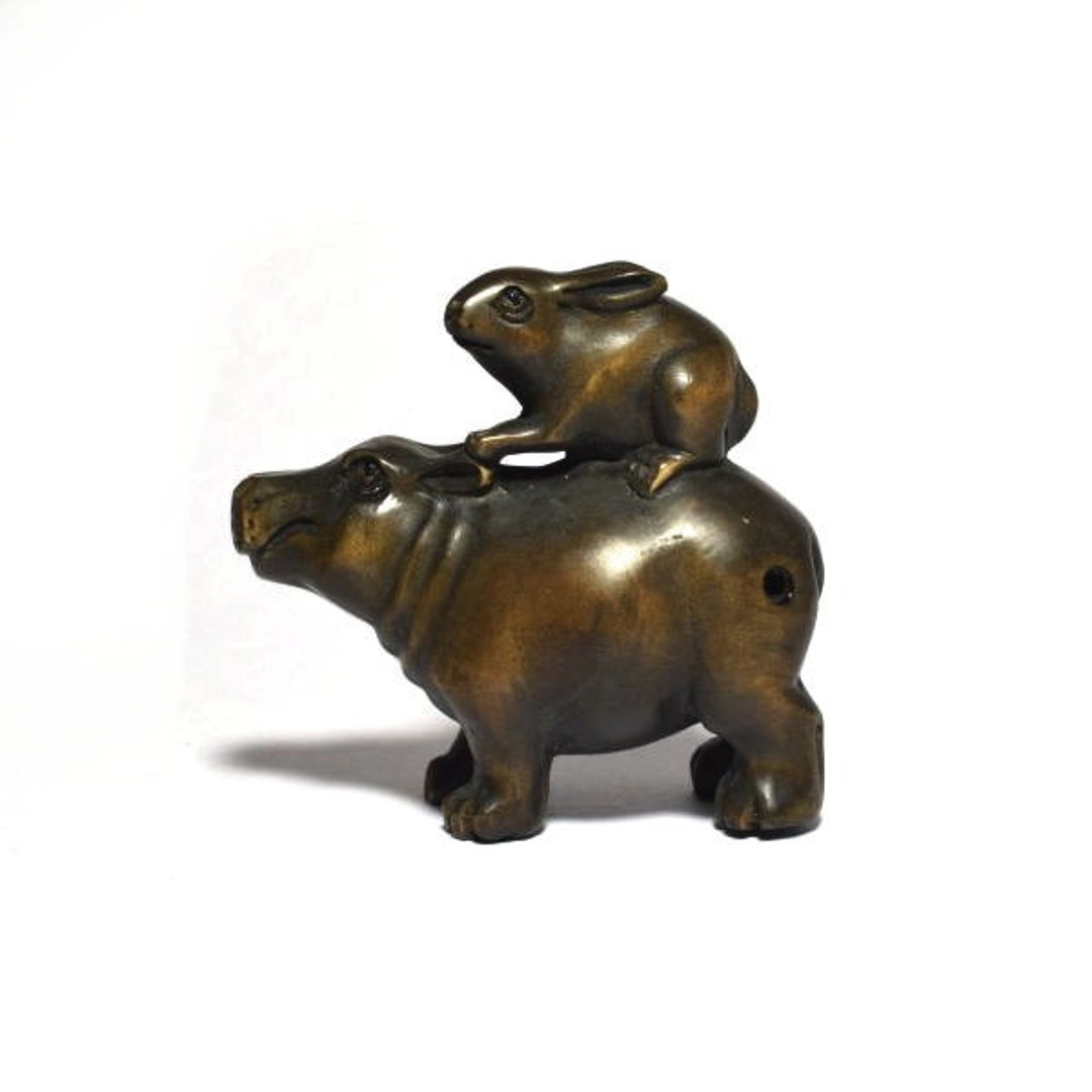 Japanese Netsuke, Horse Netsuke, Wooden Netsuke, Netsuke Statue ...