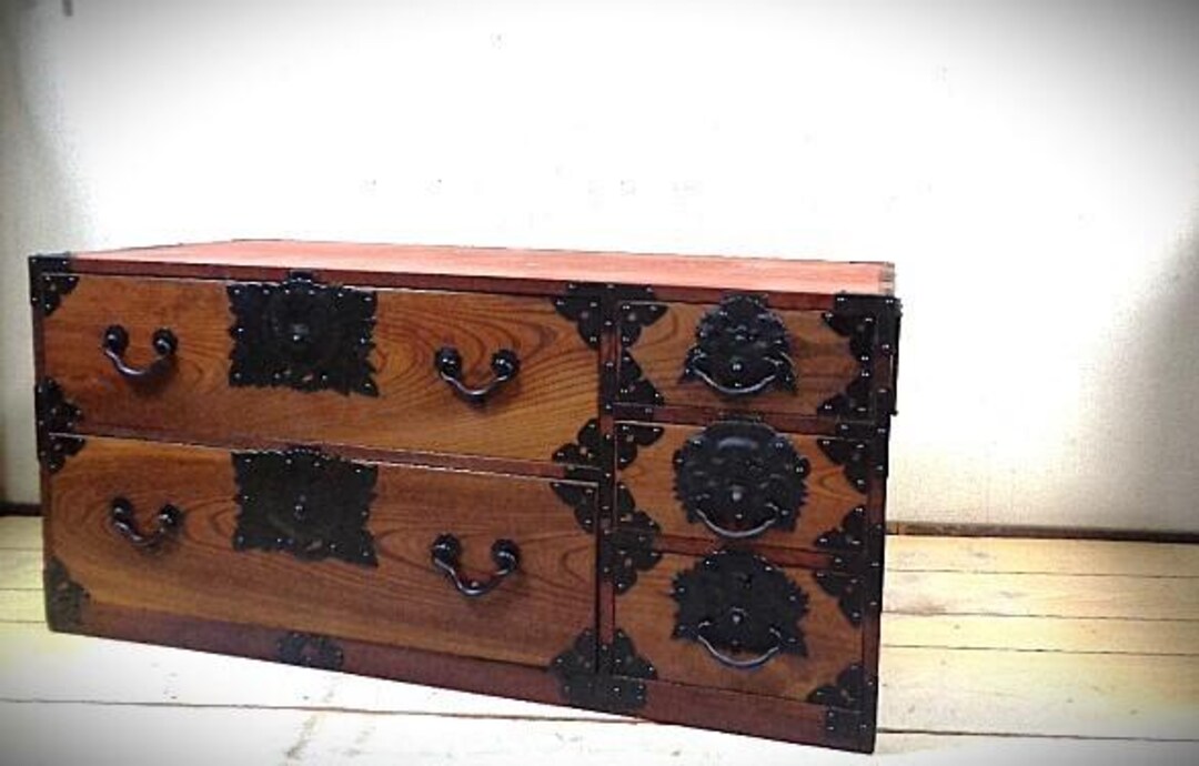 Japanese Chest, Antique Chest, Japanese Tansu, Dansu, Handmade Storage ...