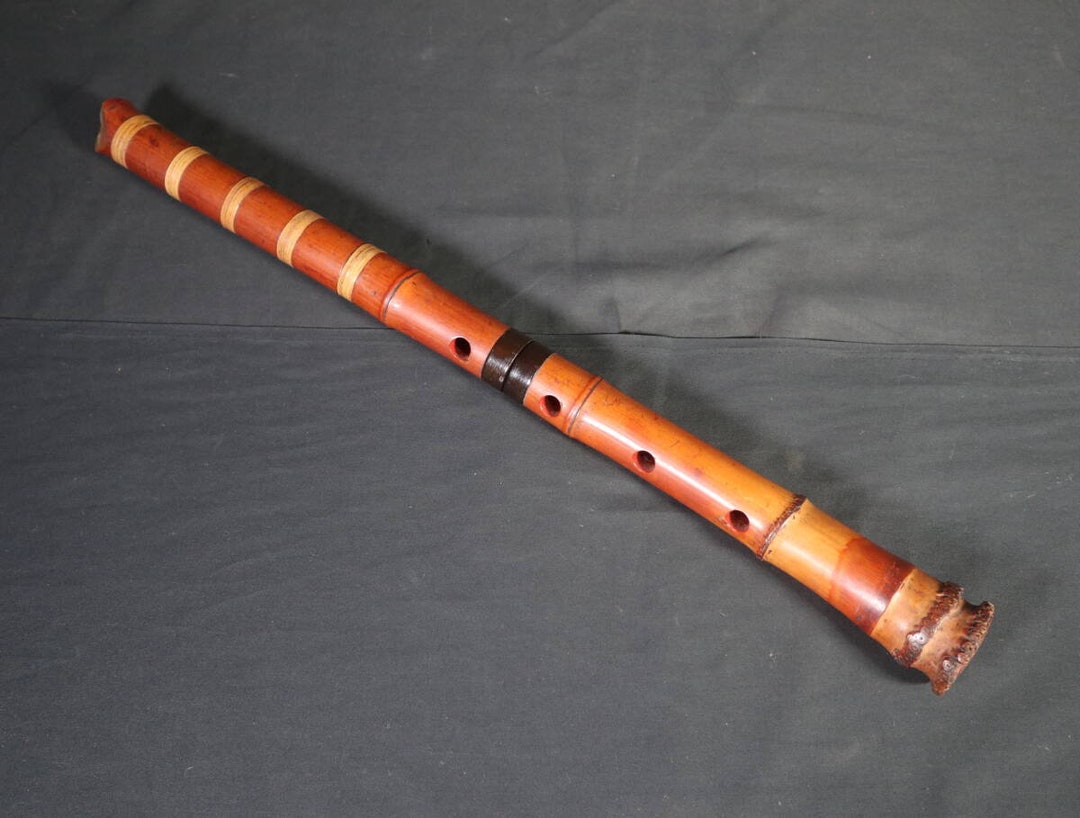 Japanese Instrument Shakuhachi Vertical Bamboo Flute 21inch High Class ...