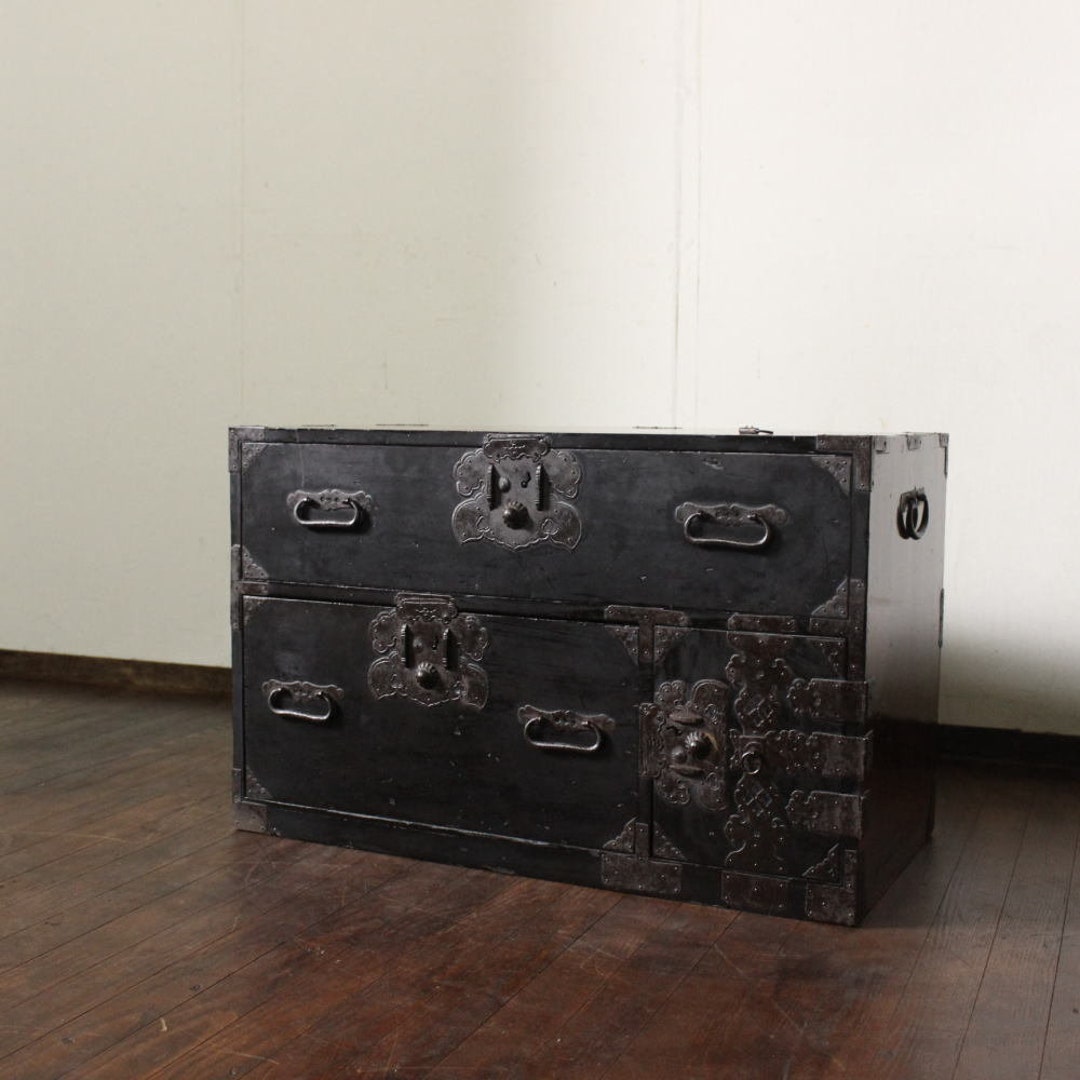 Japanese Chest, Antique Chest, Japanese Tansu, Dansu, Handmade Storage ...