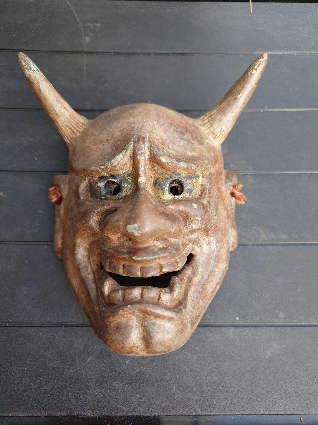 Japanese Mask, Antique Mask, Noh Mask, Kagura Mask, Hannya Mask, Oni ...