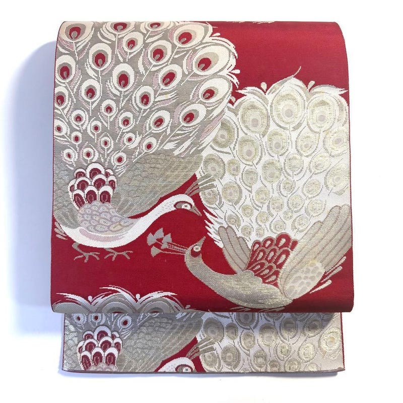 Silk Obi Red Blue - Etsy