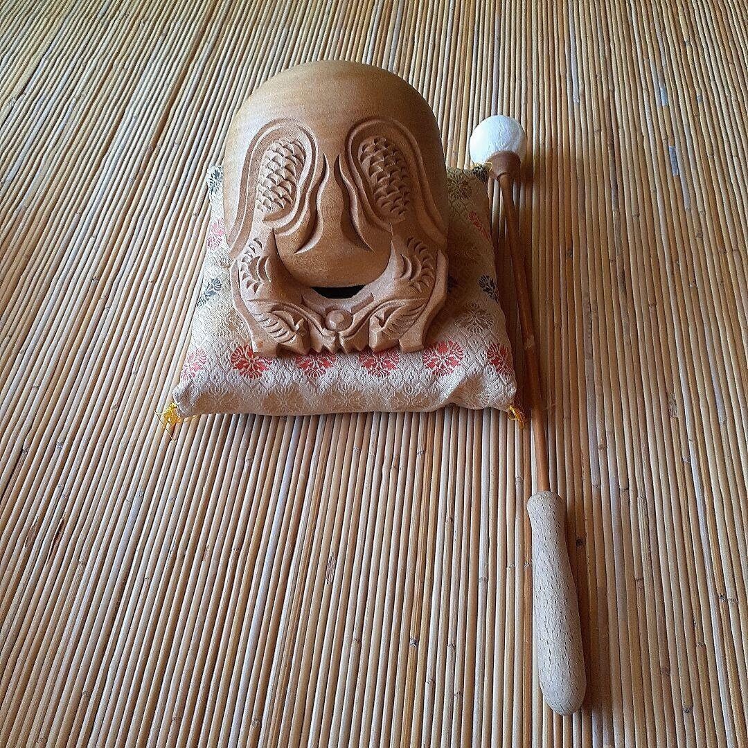 Japanese Buddhist Wooden Durm Mokugyo Set - Etsy