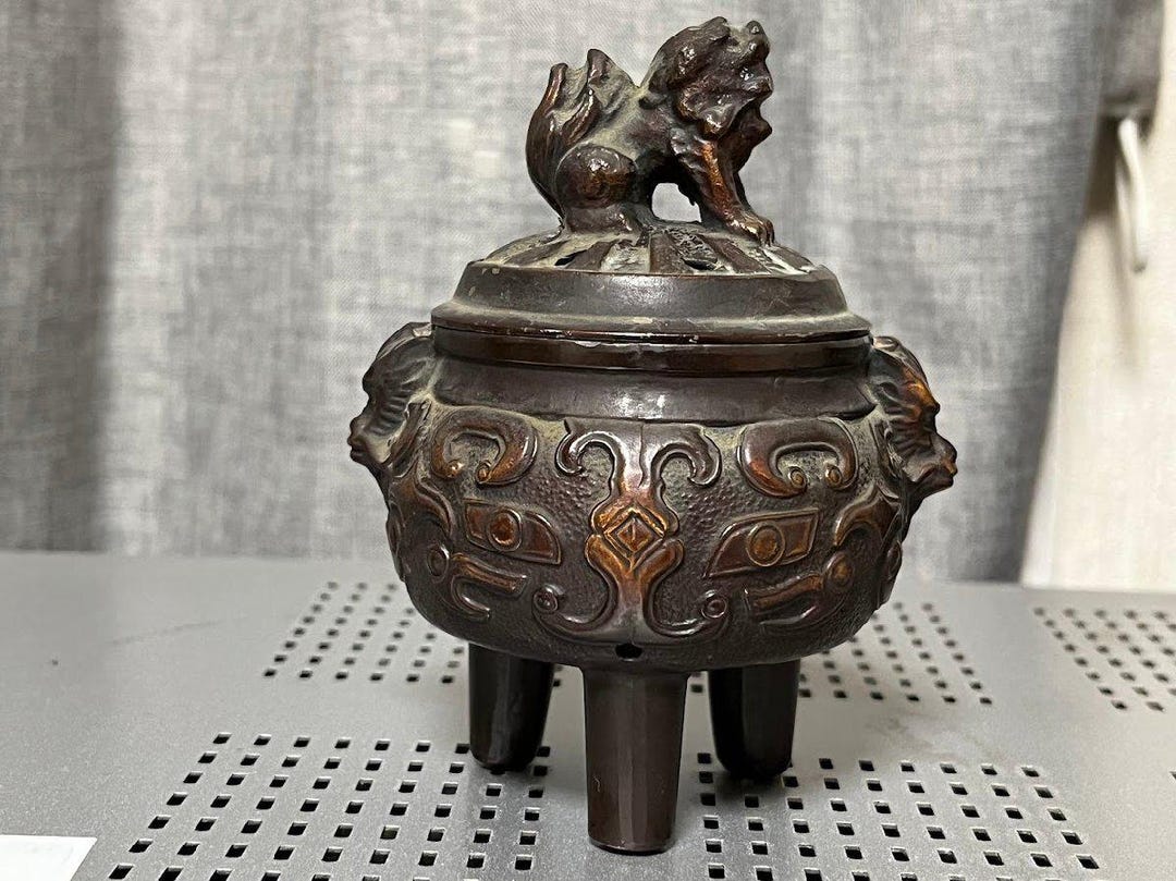 Japanese Vintage Buddhist Altar Ware Brass Made Ornament Incense Burner ...