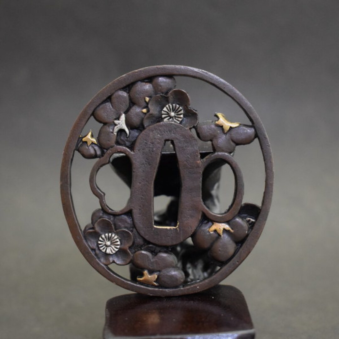 Katana Parts TSUBA Sword Fittings Hand Guard Koshirae Wakizashi Tool ...