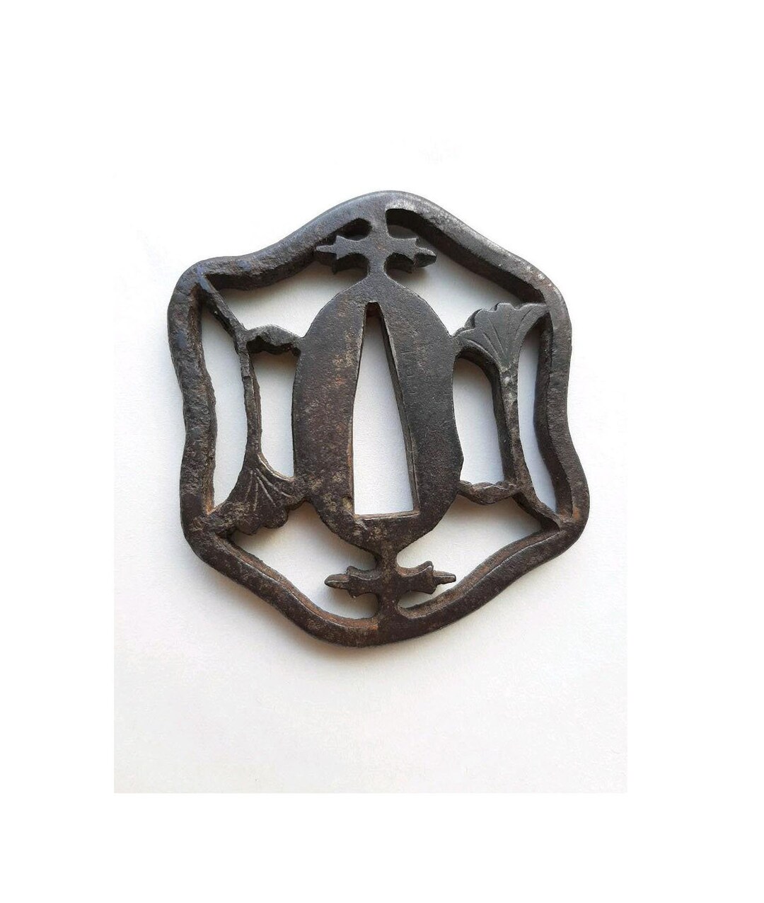 TSUBA, Samurai Sword, Sword Guard, Wave, Koshirae, Katana, Wakizashi ...