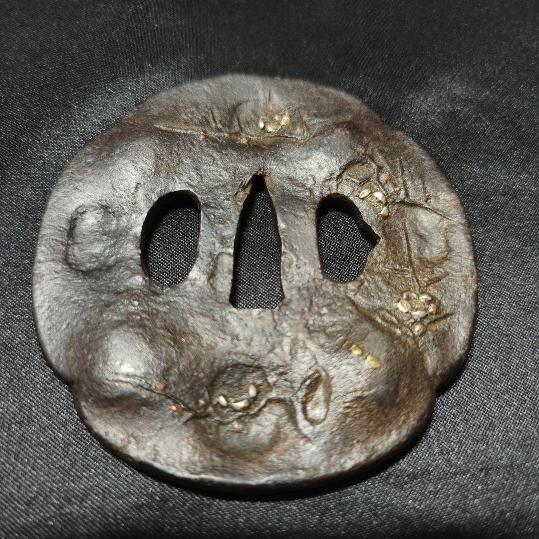 TSUBA, Samurai Sword, Sword Guard, Wave, Koshirae, Katana, Wakizashi ...