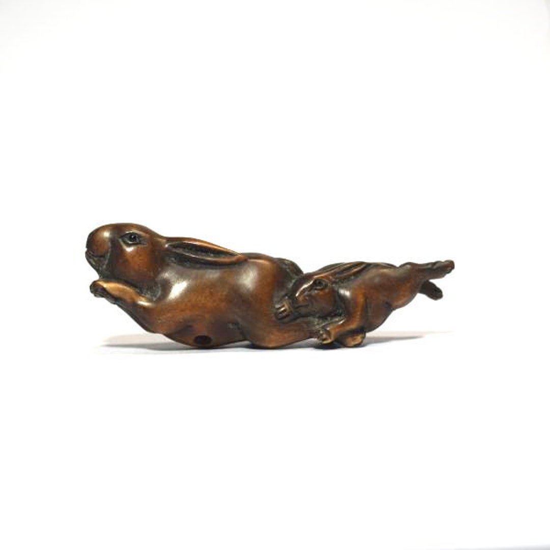 Japanese Netsuke, Antique Netsuke, Wooden Netsuke, Netsuke Statue, Netsuke Collectible, Netuke ...