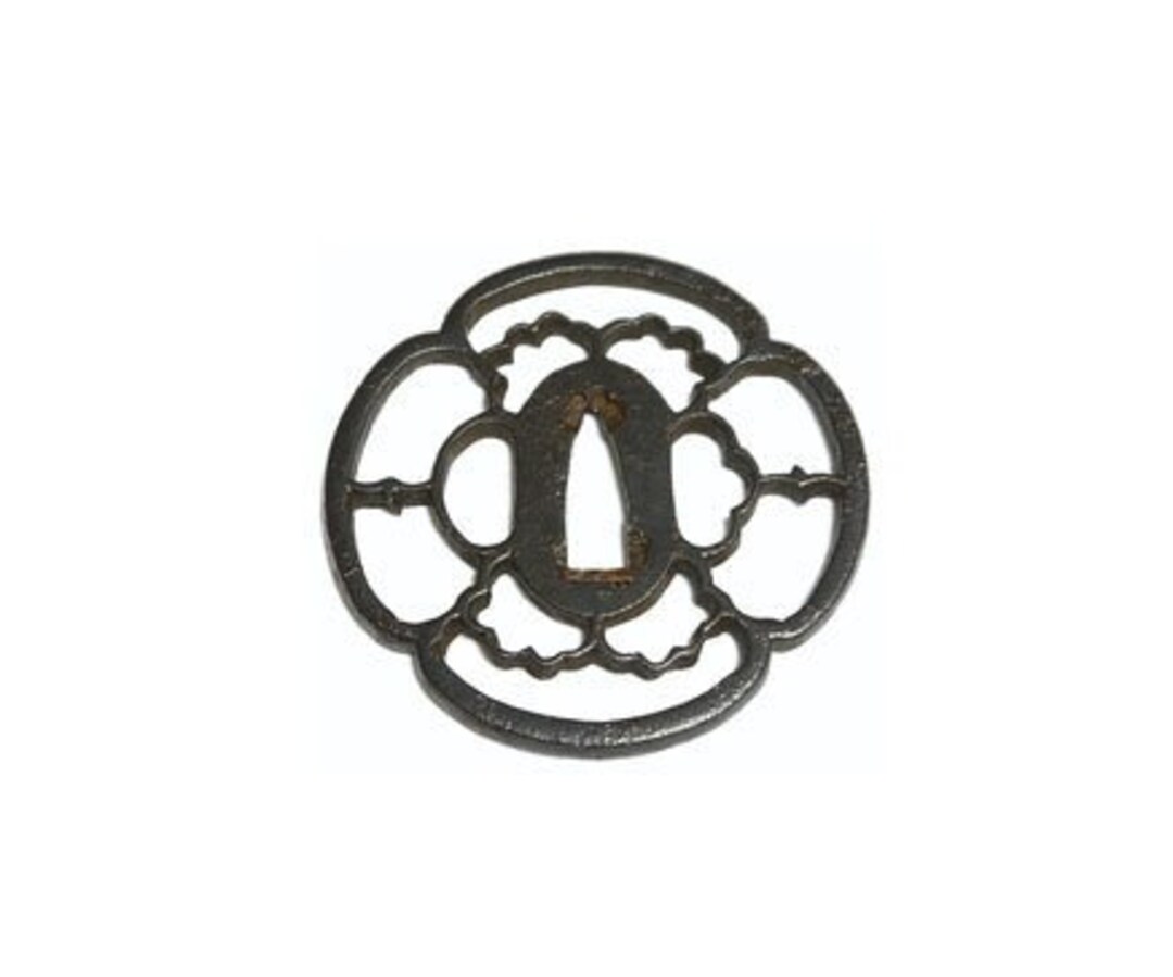 TSUBA, Samurai Sword, Sword Guard, Wave, Koshirae, Katana, Wakizashi ...