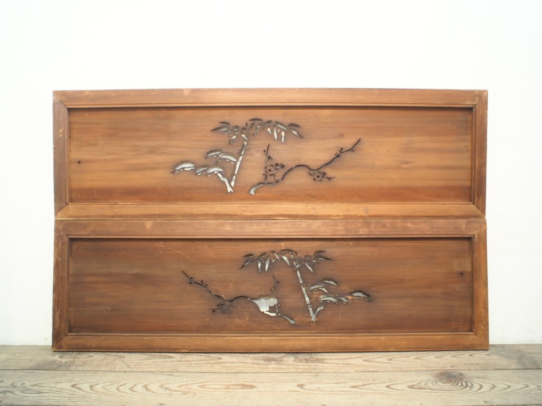 Japanese Ranma, Transom Window, Wooden Carving, Ranma, Openwork Screen ...