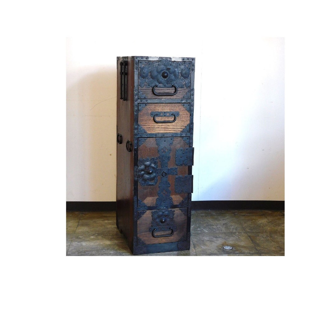Japanese Chest, Antique Chest, Japanese Tansu, Dansu, Handmade Storage ...