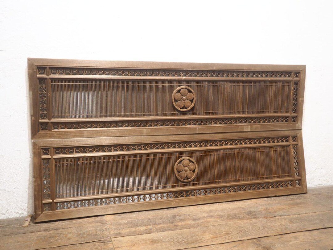 Japanese Ranma, Transom Window, Wooden Carving, Ranma, Openwork Screen ...