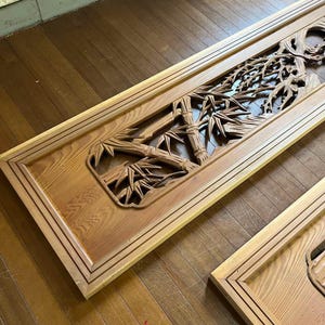 Japanese Ranma, Transom Window, Wooden Carving, Ranma, Openwork Screen ...