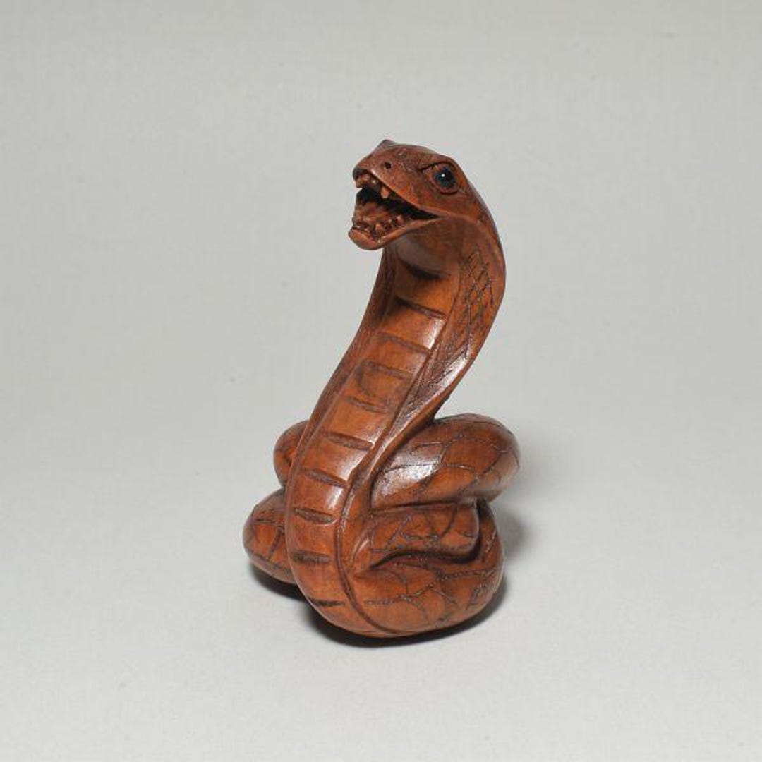 Japanese Netsuke, Handmade Netsuke, Wooden Netsuke, Netsuke Statue ...