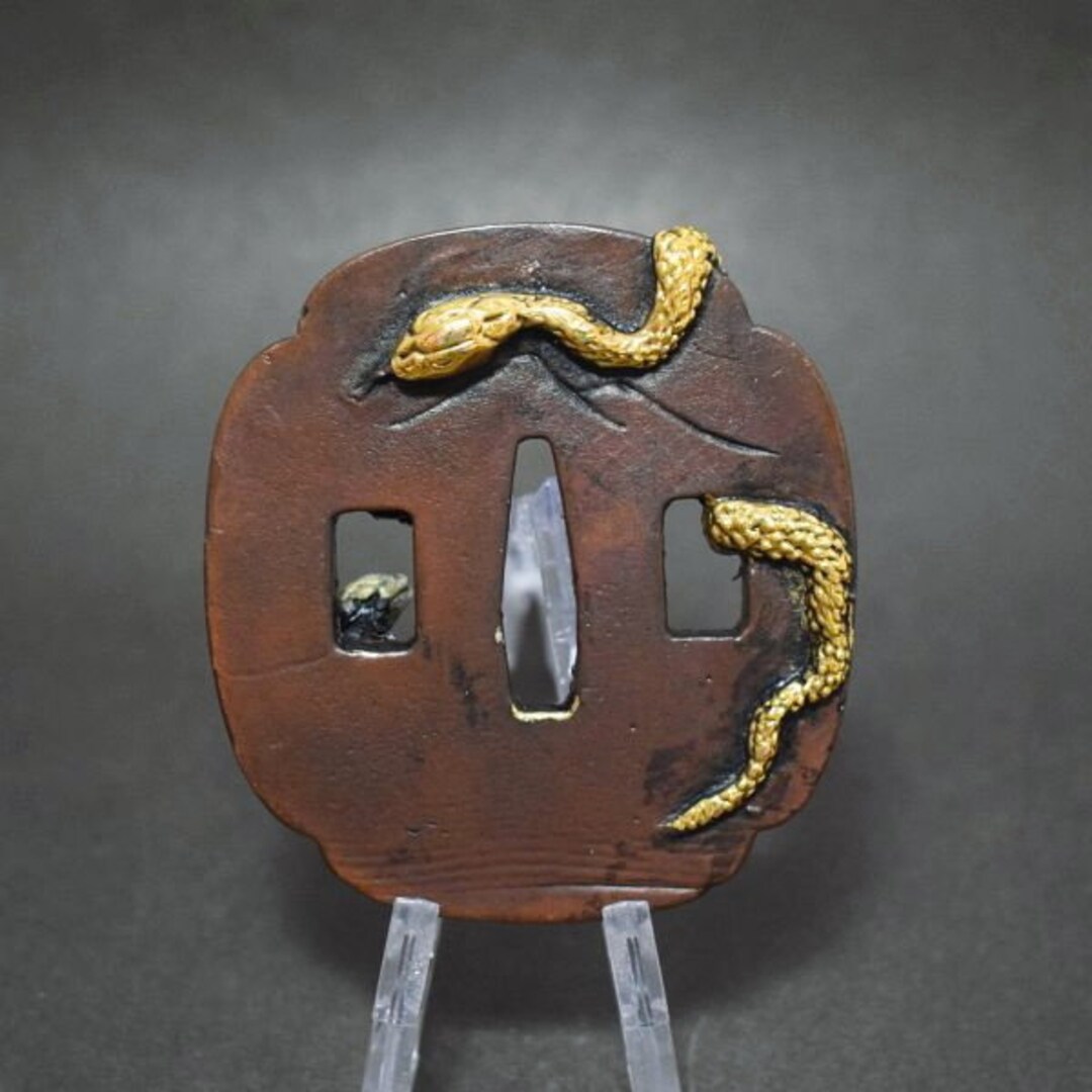 TSUBA, Samurai Sword, Sword Guard, Wave, Koshirae, Katana, Wakizashi ...