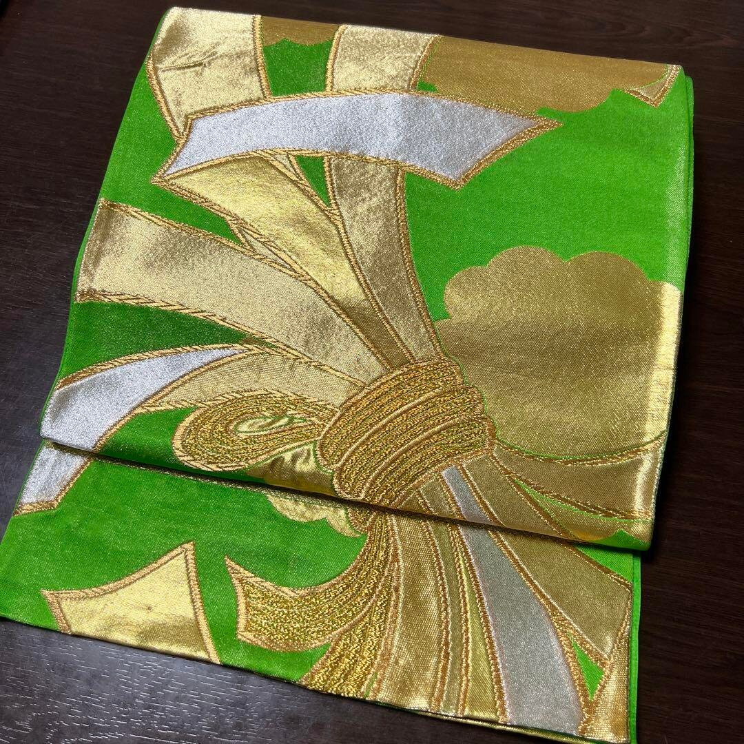 Obi Belt Kimono, Green Obi, Silk Obi Belt, Vintage Obi, Japanese Fabric ...