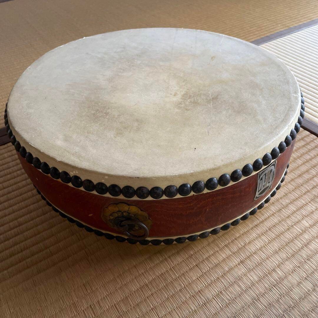 Antique Japanese Instrument Small Drum High Class Kabuki Dancing ...