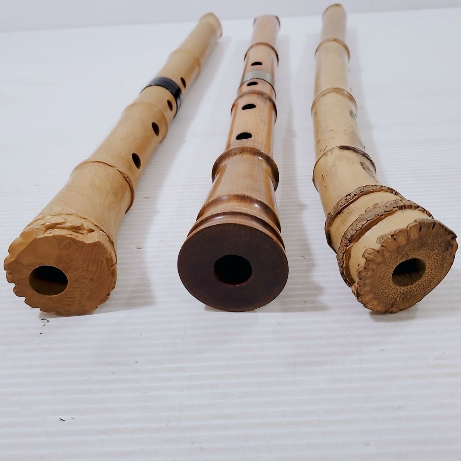Japanese Instrument Shakuhachi Vertical Bamboo Flute Lot of 3 - Etsy