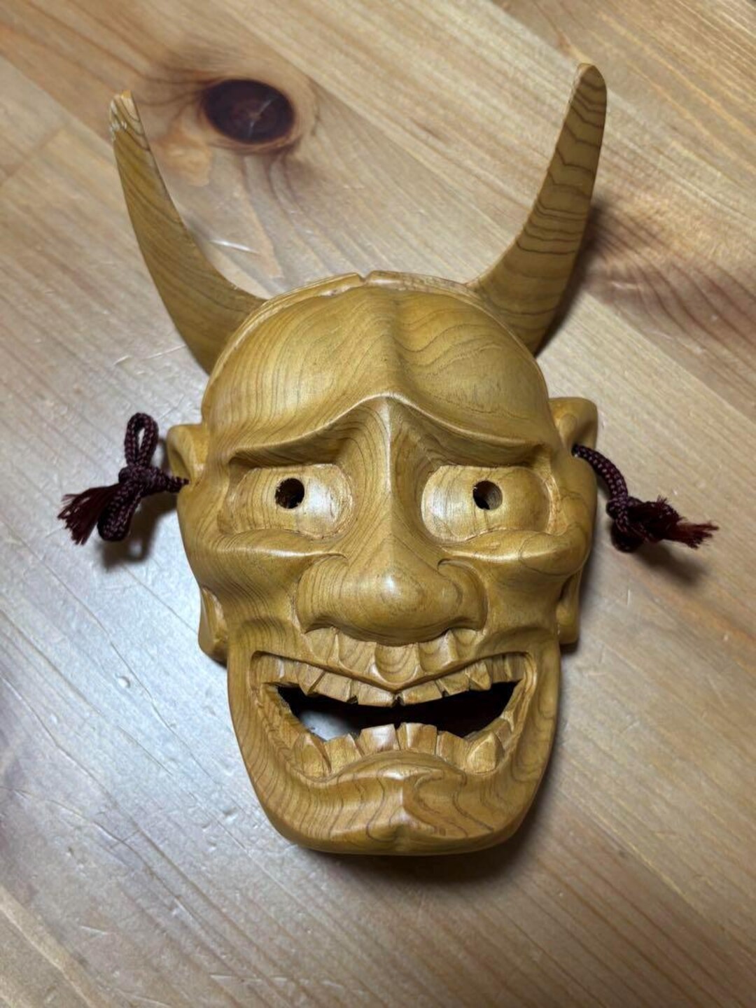Japanese Mask, Antique Mask, Noh Mask, Kagura Mask, Hannya Mask, Oni ...