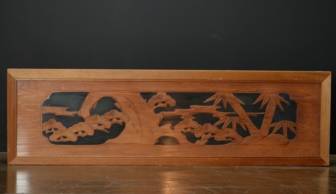 Japanese Ranma, Transom Window, Wooden Carving, Ranma, Openwork Screen ...