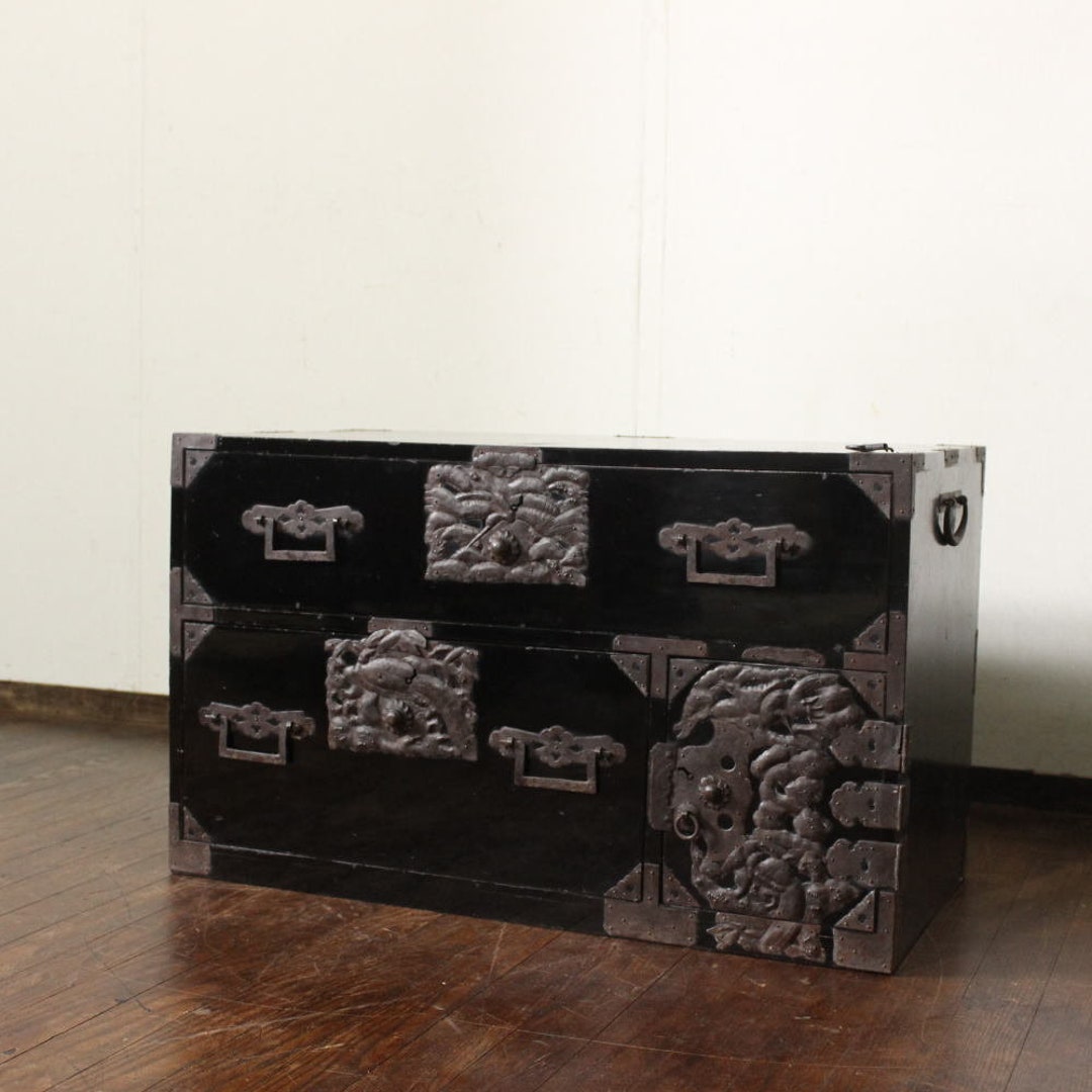 Japanese Chest, Antique Chest, Japanese Tansu, Dansu, Handmade Storage ...
