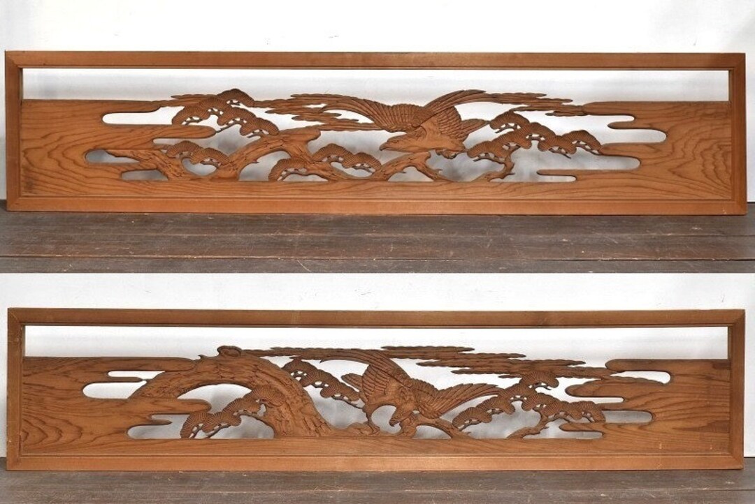 Japanese Ranma Transom Window Wooden Carving Ranma - Etsy